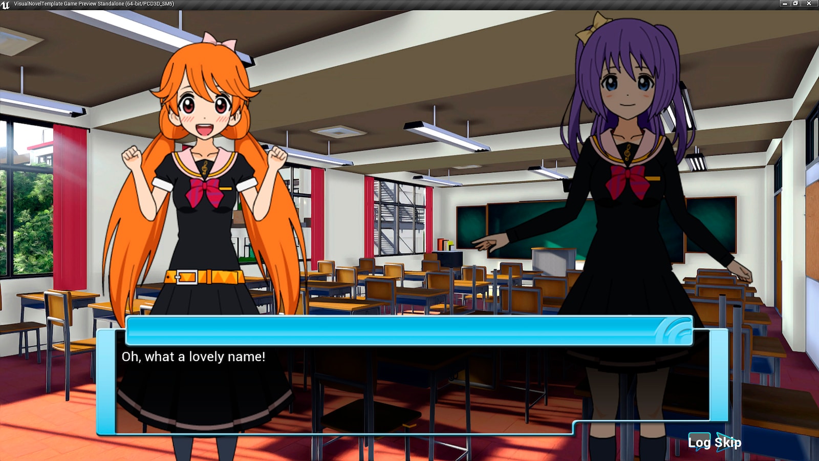 Visual Novel Template in Blueprints - UE Marketplace